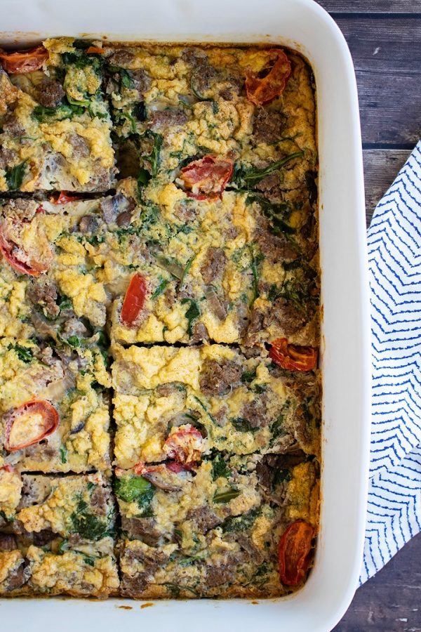 Italian Breakfast Casserole | MuscleEgg Egg White Recipes