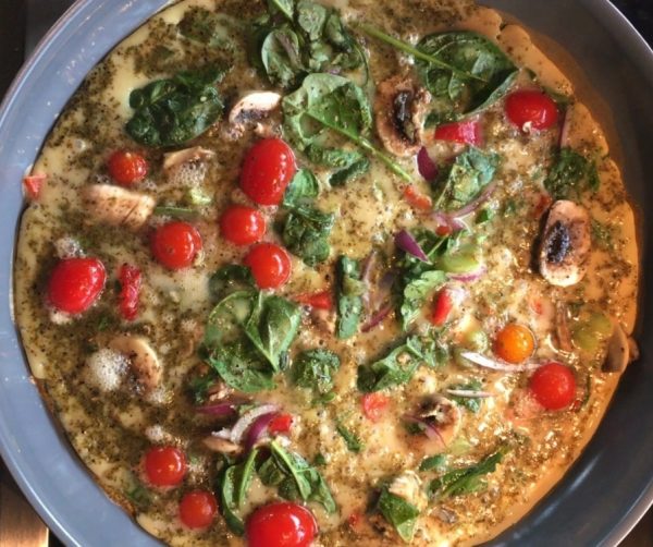 Open Faced Omelet | MuscleEgg Egg Whites Recipes